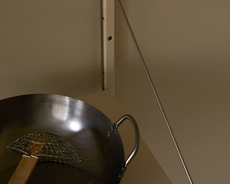 Shelf Library Double Section | Warm White Steel | H185.2 / W80 – FRAMA