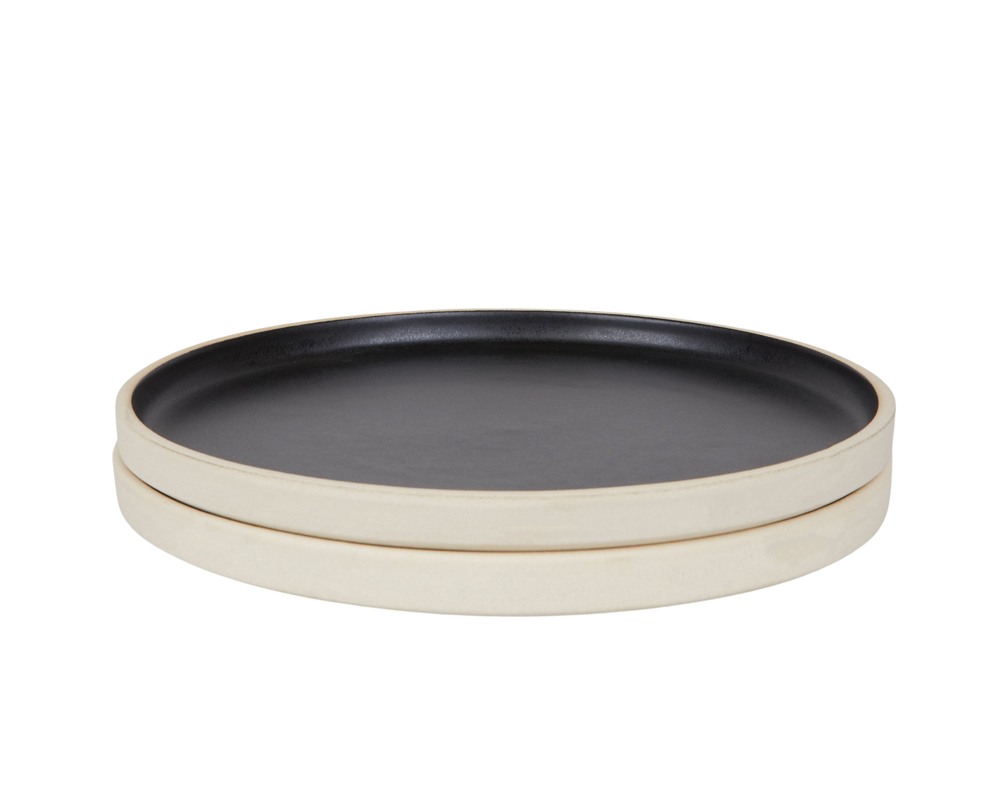 Otto Ceramic Plate Set of Two | Black | Large – FRAMA