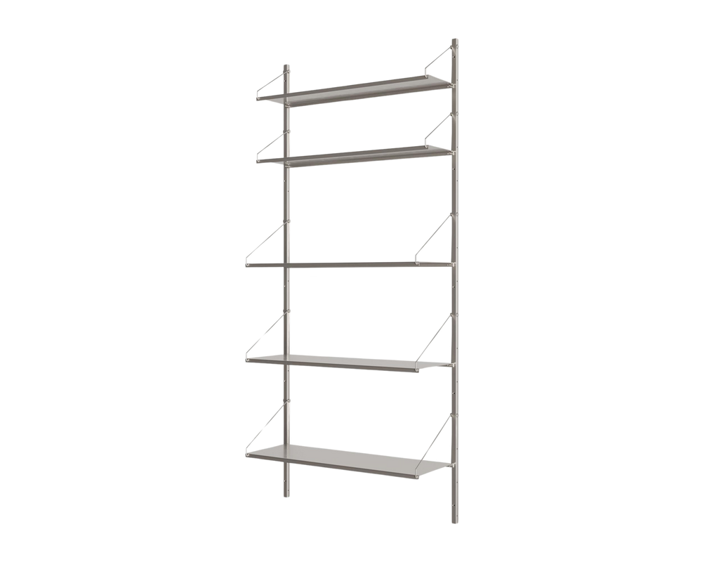 Shelf Library Single Section | Stainless Steel | H185.2 / W80 – FRAMA